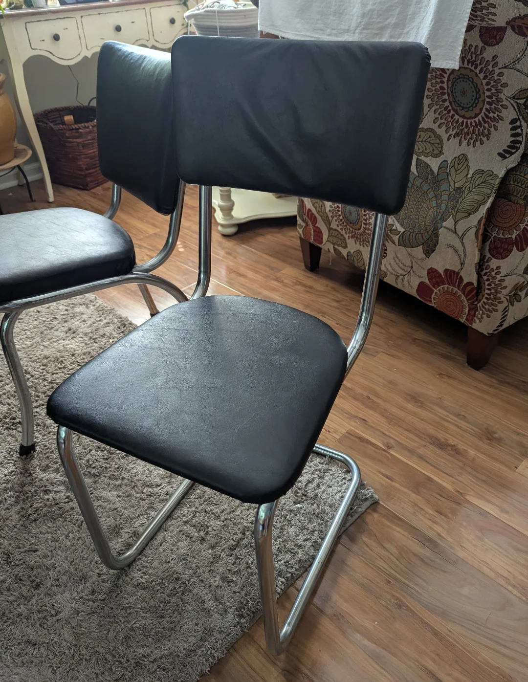 Vintage Chairs with Faces Underneath - Good Old Days